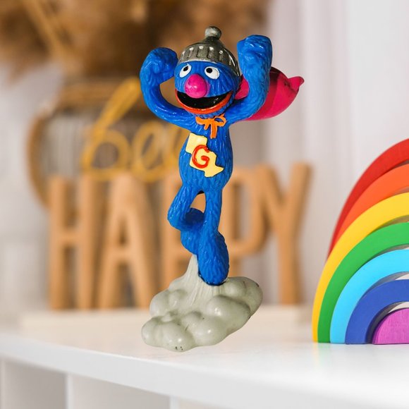 Toys | Sesame Street Grover Rubber Figurine | Poshmark